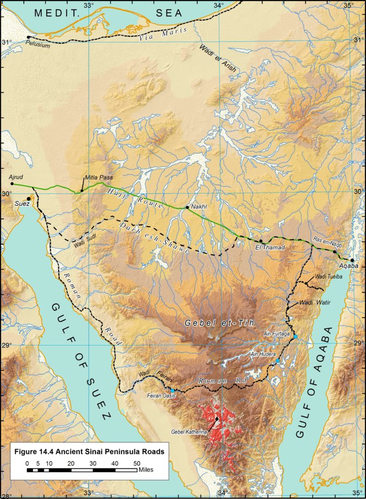 The Map Of The Exodus From Egypt Ancient Exodus